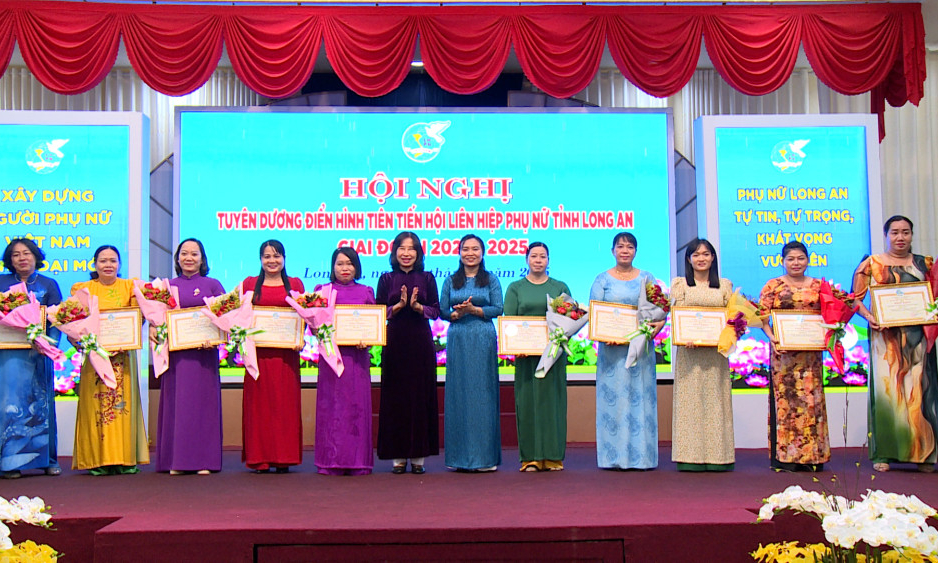 Hội Liên hiệp Phụ nữ tỉnh Long An tuyên dương 20 tập thể và 30 cá nhân ...
